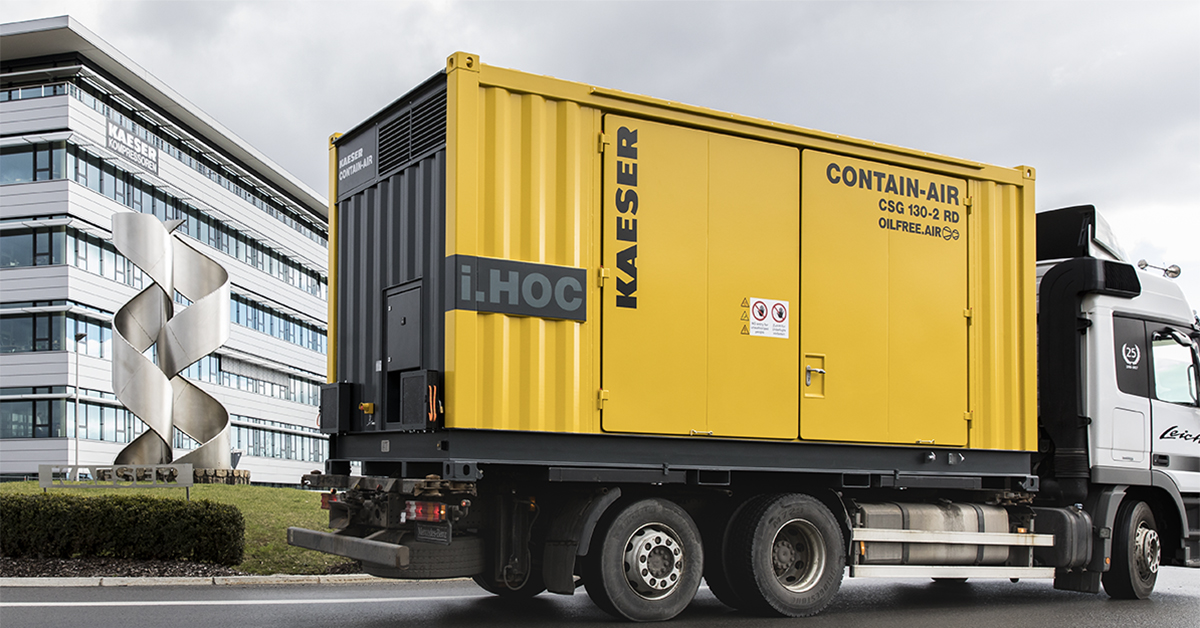 Centrale d'air comprimé en conteneur - KAESER COMPRESSEURS